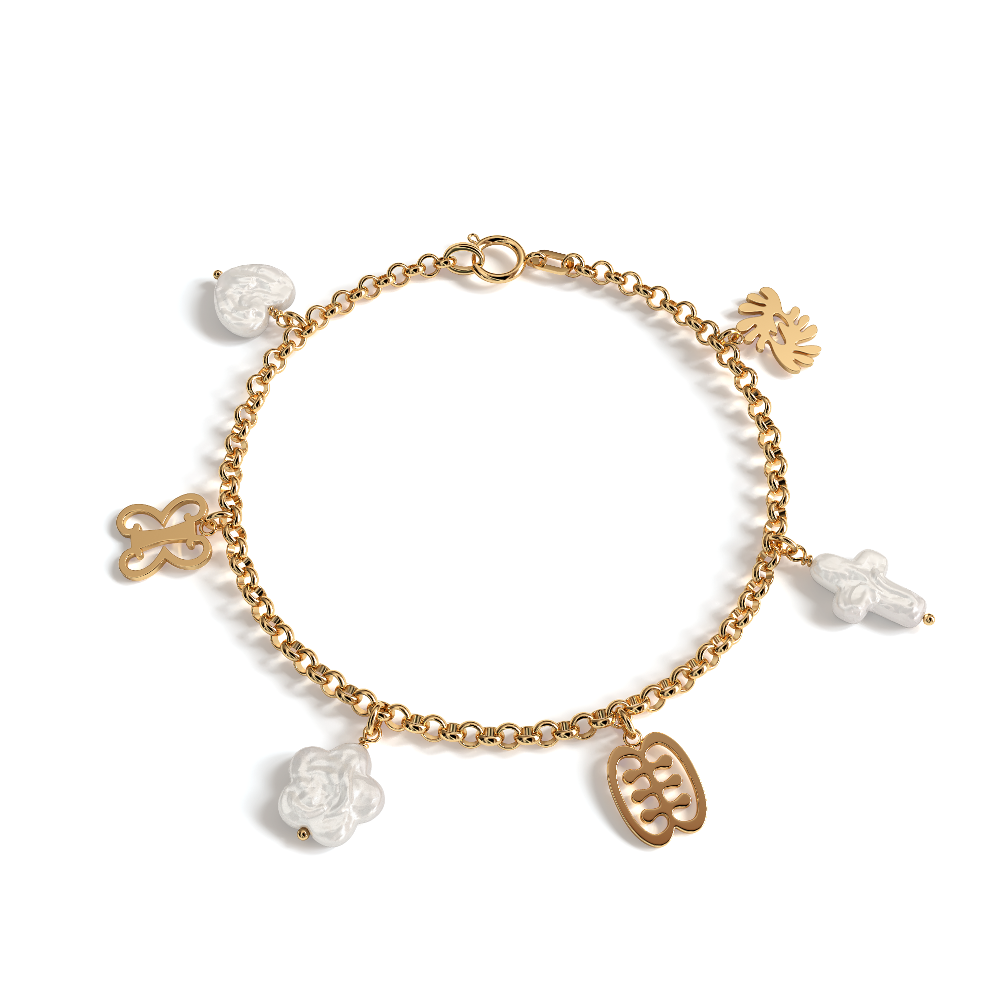 Fancy Pearl Adinkra Bracelet – SueShimmers