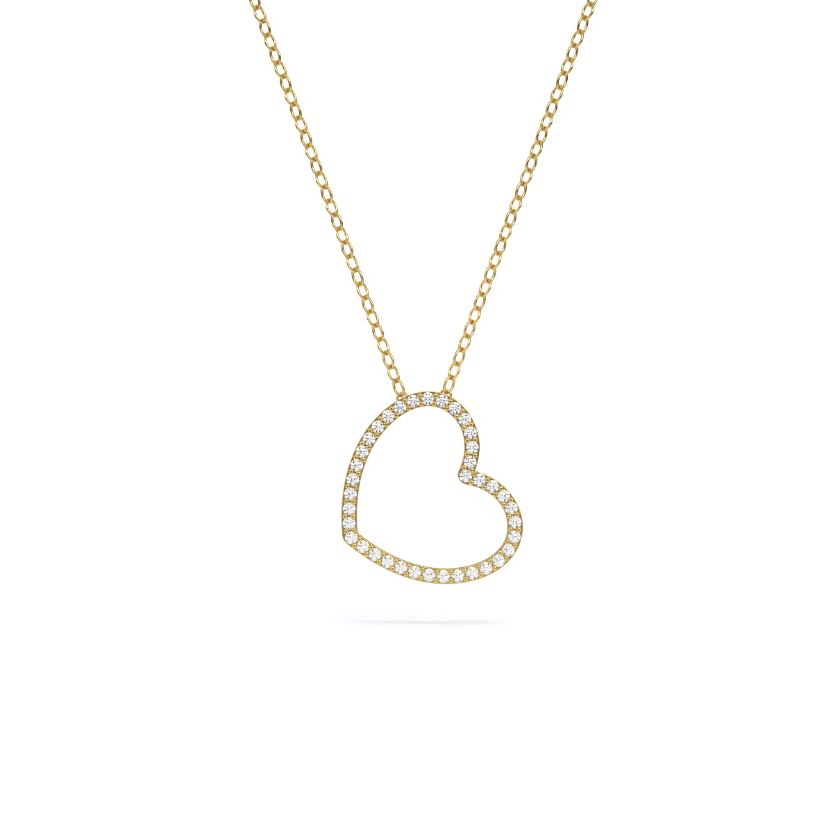 Studded Heart Necklace – SueShimmers