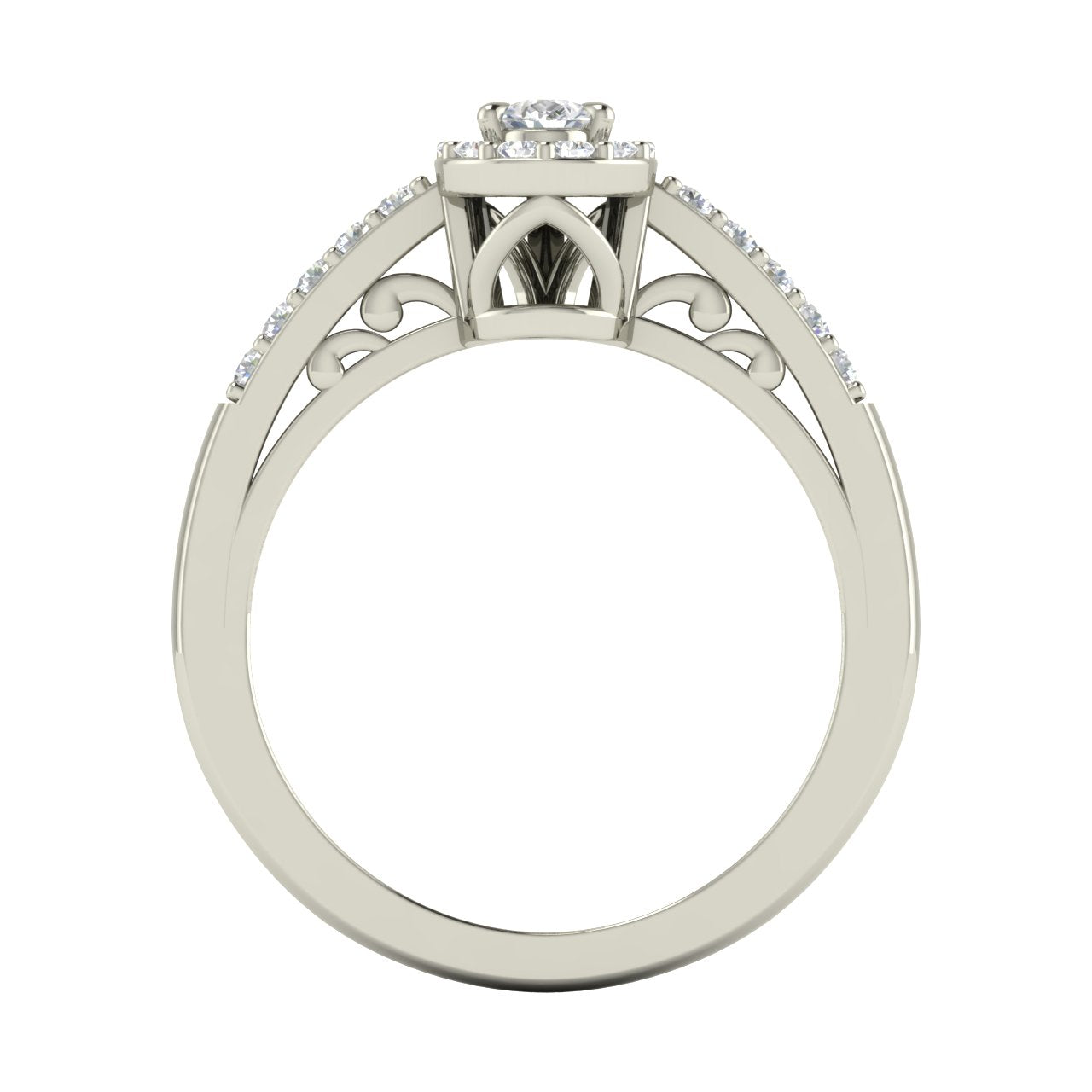 Pina Pear Shaped Halo – SueShimmers