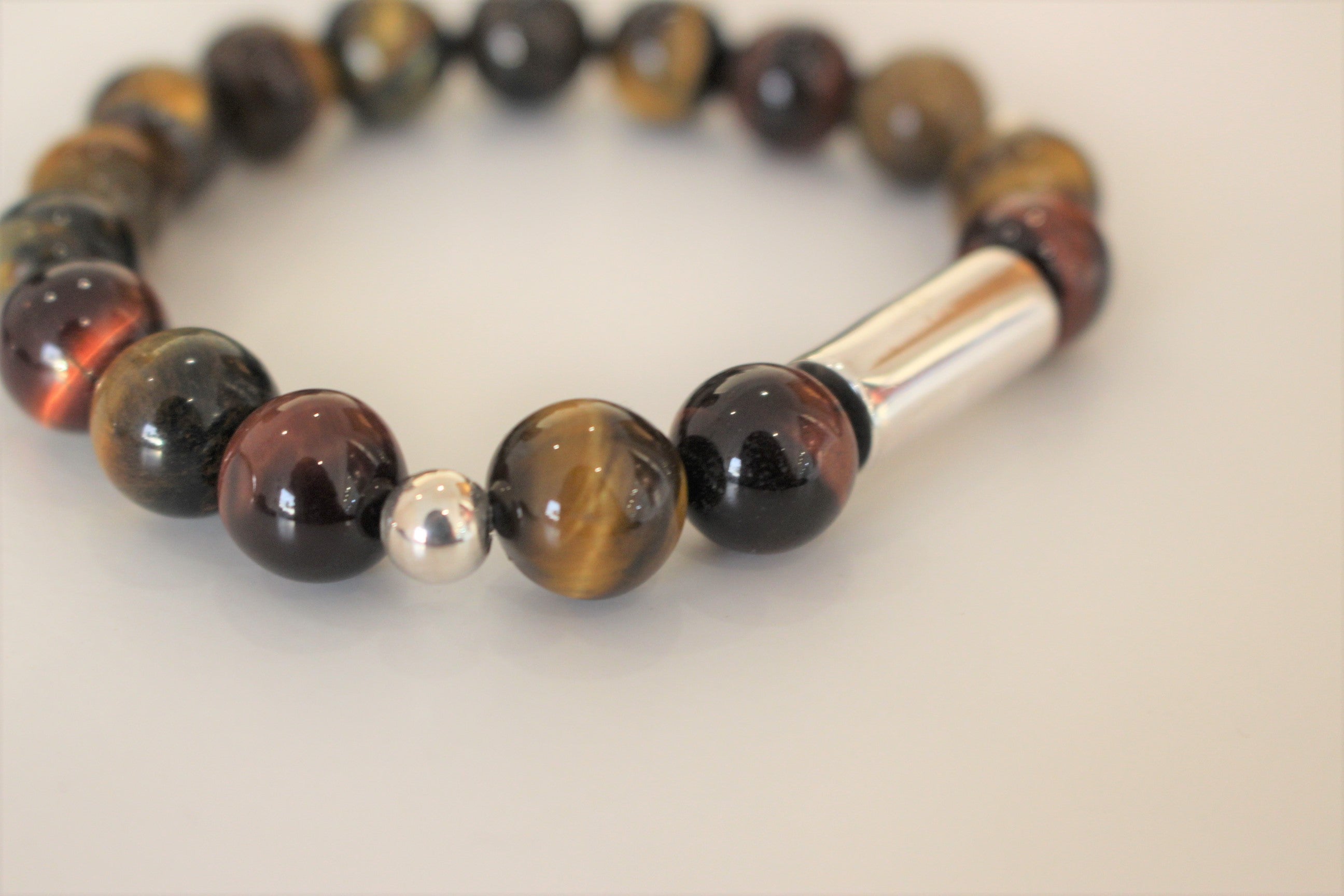 Tiger Eye and Silver Bracelet – SueShimmers
