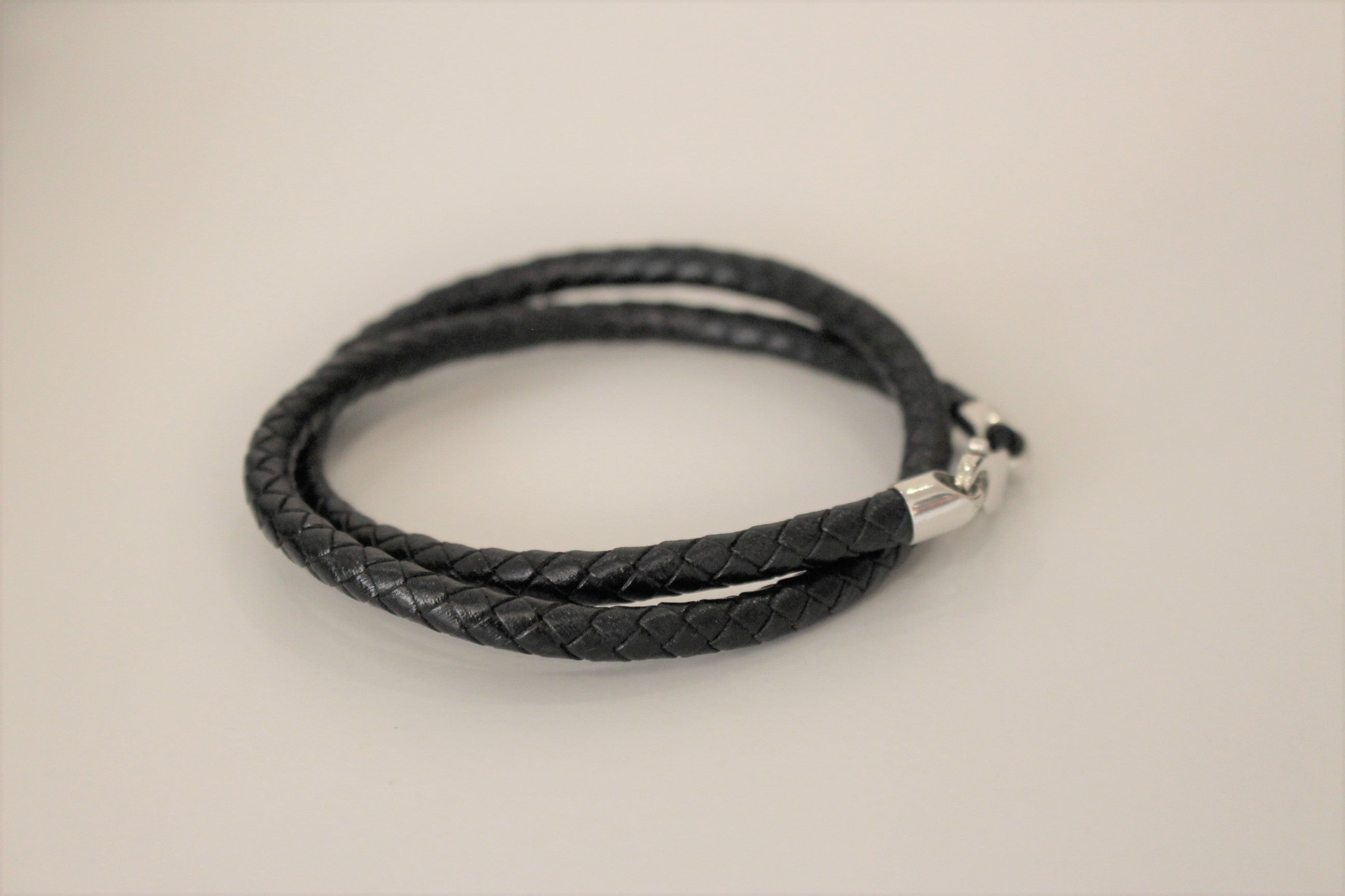 Double Black Leather Bracelet – SueShimmers