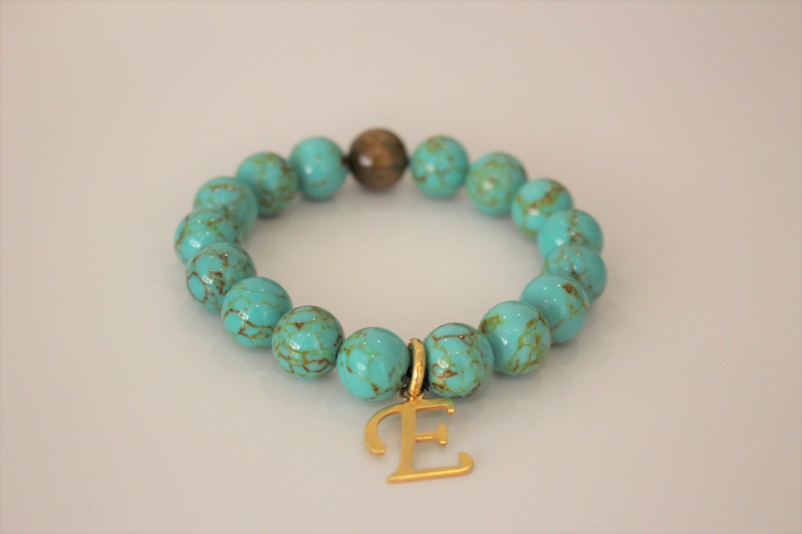 Turquoise and Gold Bracelet – SueShimmers